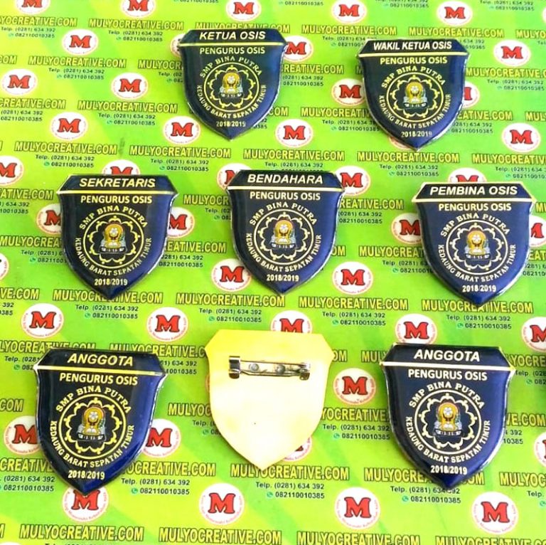 Beli Pin OSIS, Lencana Kuningan OSIS – pesan name tag plakat pin ...