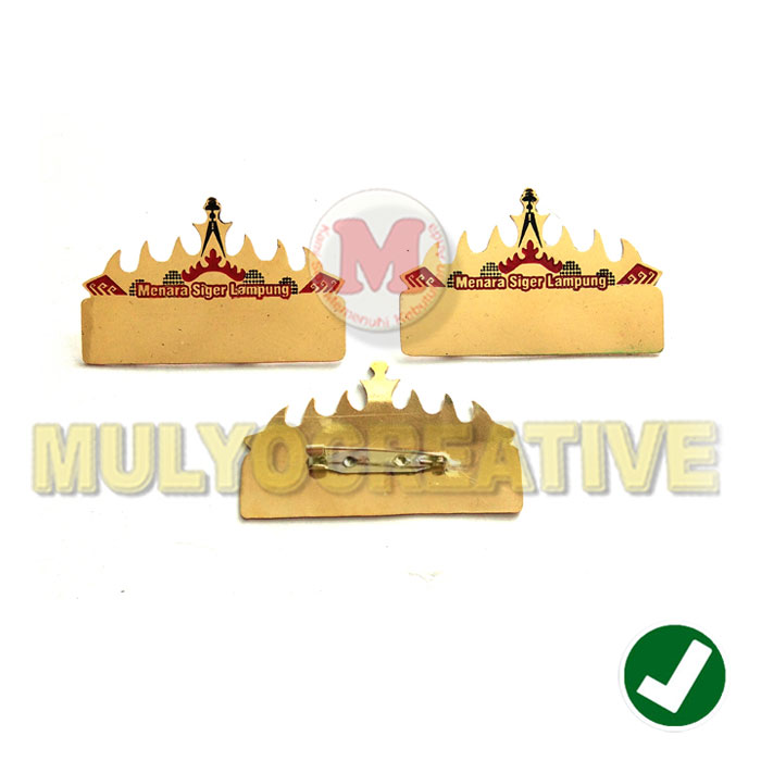 Menara Siger Lampung – Jual Nametag Pin Polos Motif Menara Siger ...