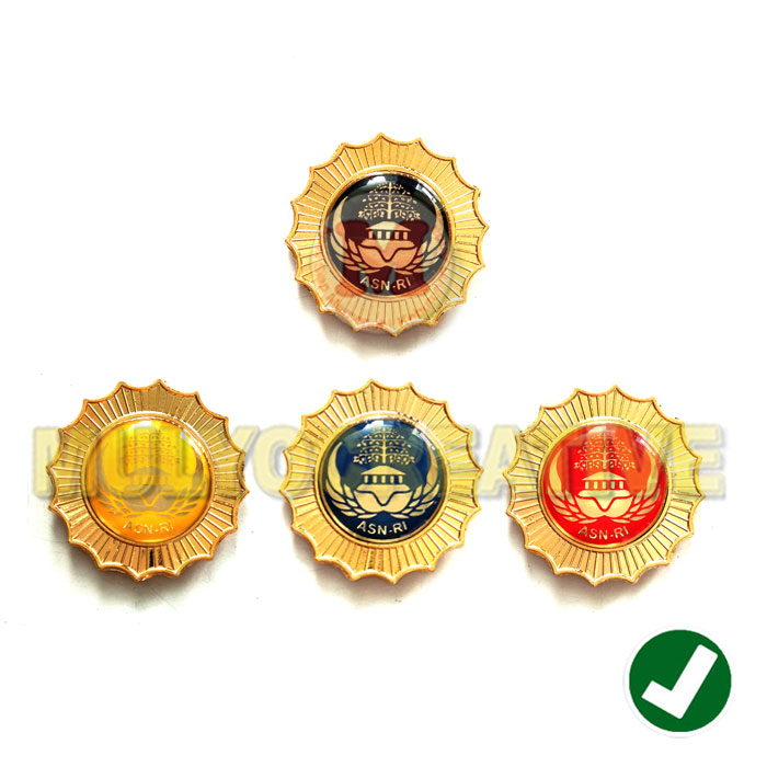 Buat Lencana Magnetik Tingkat Golongan ASN-RI – pesan name tag plakat ...