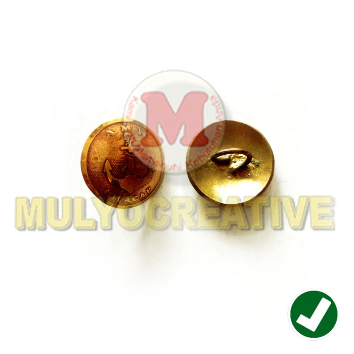 Jual Kancing Baju Logam Desain Custom Logo AMN Cilacap – pesan name tag ...