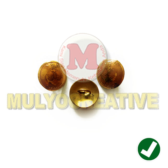 Jual Kancing Baju Logam Desain Custom Logo AMN Cilacap – pesan name tag ...