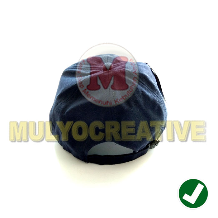 Pesan Topi Biru Polos Harga Termurah | pesan name tag plakat pin ...