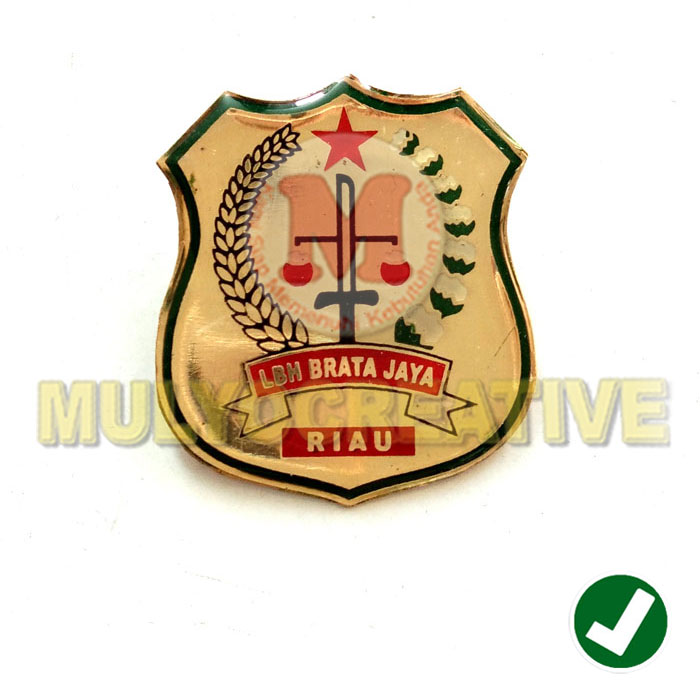 Jual Pin Logo LBH Brata Jaya Riau Harga Murah – pesan name tag plakat ...