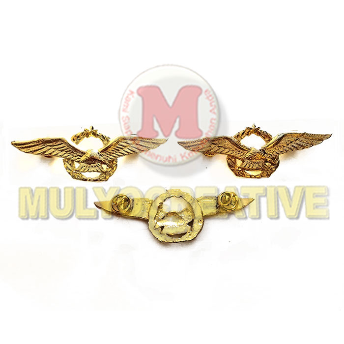 Beli Lencana Brevet Wing Penerbang TNI AU Bahan Logam Kuningan | pesan ...