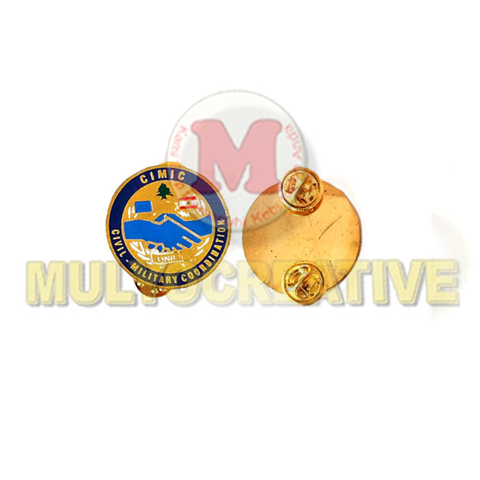 Tempah Lapel Pin CIMIC – Enamel Pin Custom Logo Civil Military ...