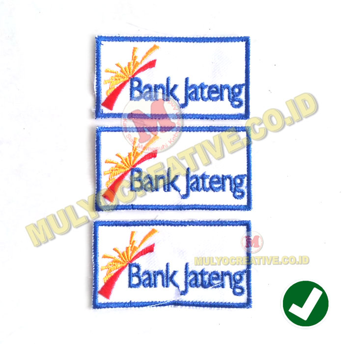 Bet Bordir Logo Bank Jateng Badge Patch Bank Jateng Atribut Seragam ...