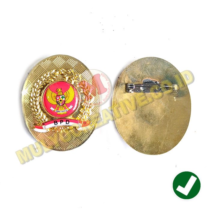 Lencana BPD Desa Model Oval Pin BPD Perangkat Desa – pesan name tag ...