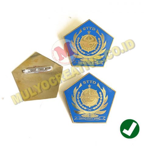 Lencana Atribut Sekolah STTD Lencana Logo STTD Bahan Logam Kuningan ...