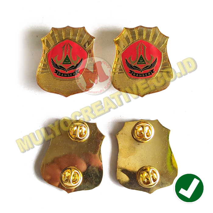 Pin Logo Banser Ansor Merah Bentuk Perisai Murah | pesan name tag ...