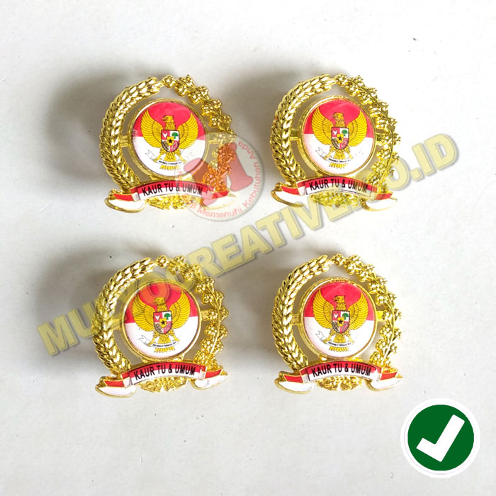 Pin Kaur TU & Umum Lencana Kaur TU & Umum Model Padi Kapas – pesan name ...