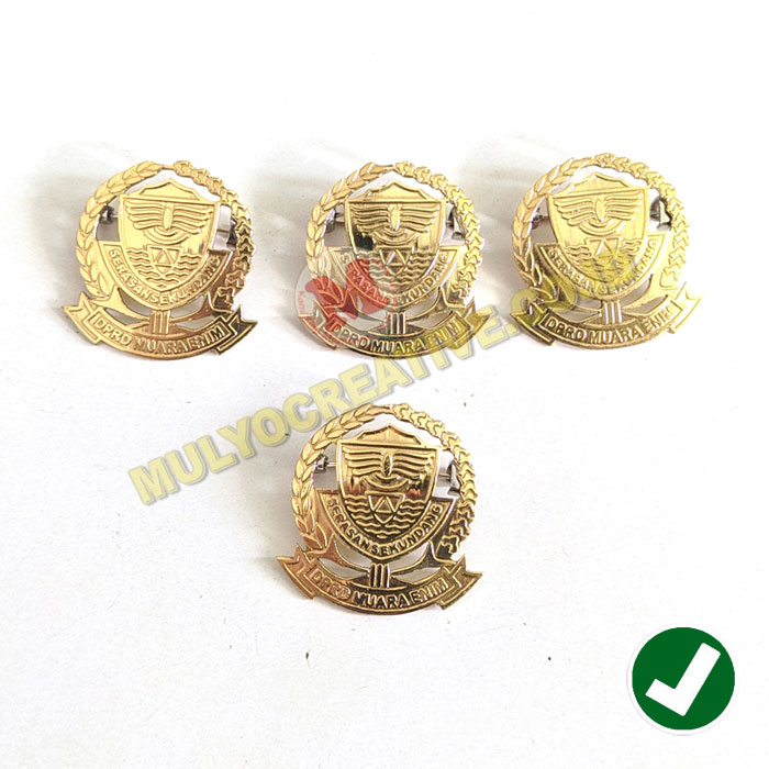 Lencana Pin Logo DPRD Muara Enim Bahan Logam Kuningan – pesan name tag ...