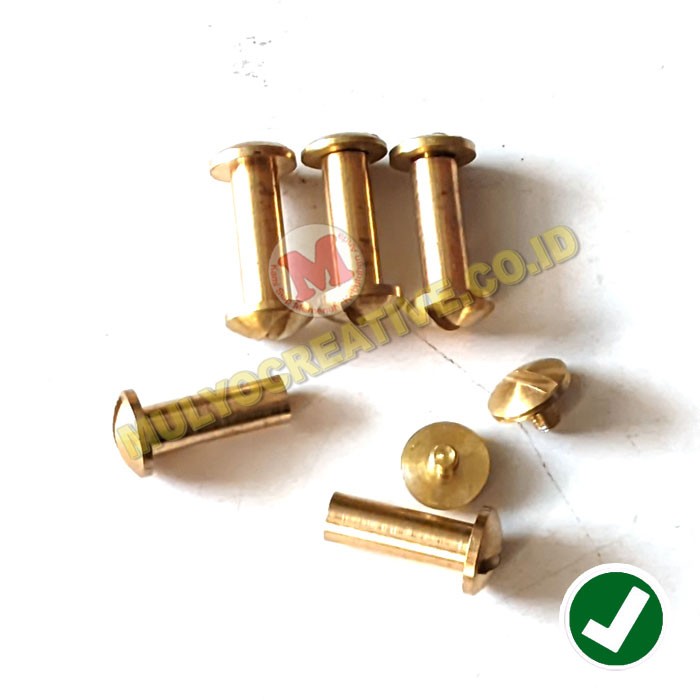 Jual Paku Baut Warna Gold Ukuran 1.5 Cm Jilid Buku – Baut Kalender 15 ...