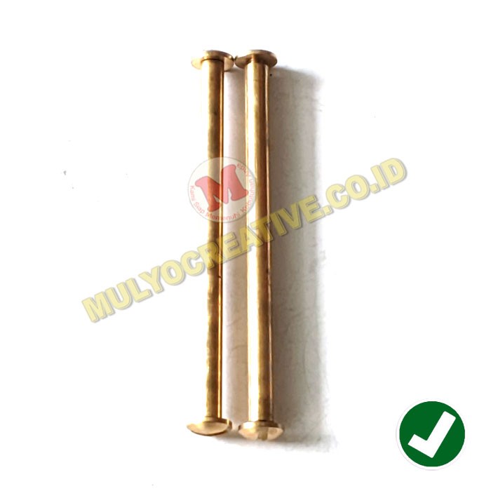 Beli Mur Baut Sabuk Kulit Ukuran 75mm – Paku Baut Jilid 7.5 Cm – Gold ...