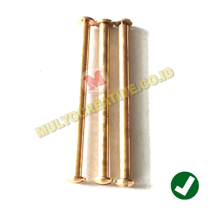 Beli Mur Baut Sabuk Kulit Ukuran 75mm – Paku Baut Jilid 7.5 Cm – Gold ...