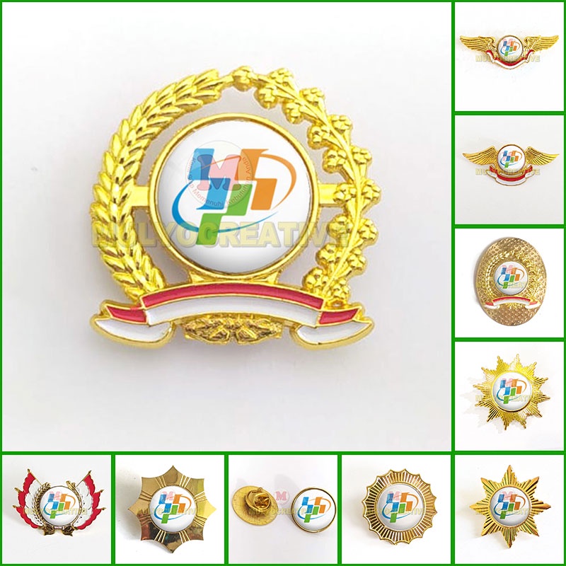 Jual Pin BPS Pin Bros Wing Logo Badan Pusat Statistik – pesan name tag ...
